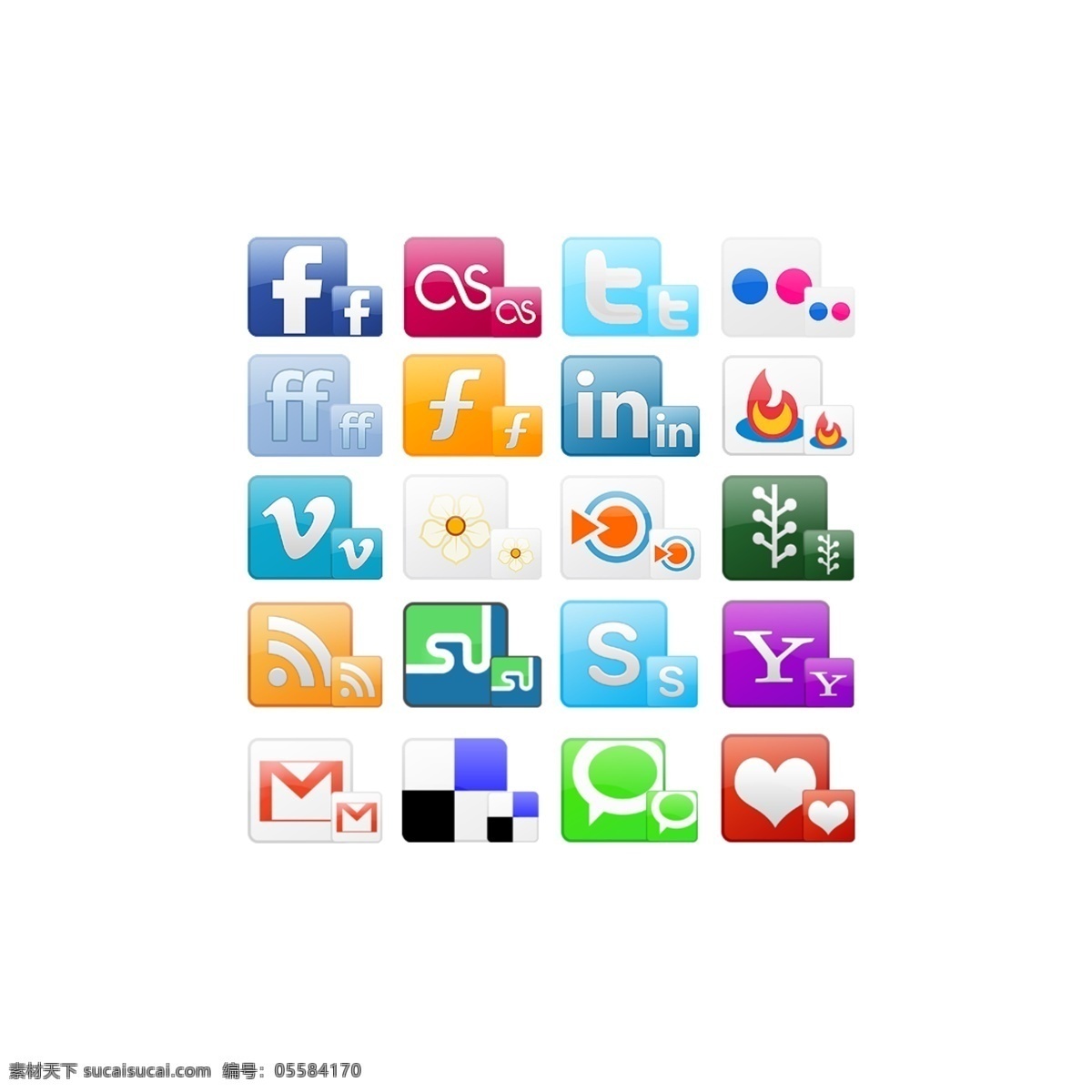 网页社交多媒体icon图标素材图片下载-素材编号05584170-素材天下图库